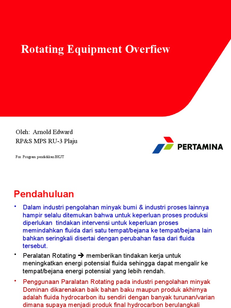 Rotating Equipment Overview | PDF