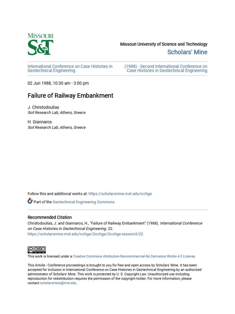 Failure of Railway Embankment | PDF | Civil Engineering | Applied And ...
