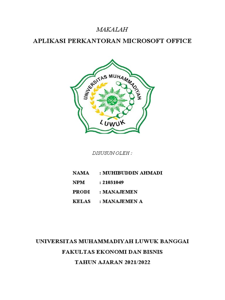 Makalah Microsoft Office | PDF | Seni