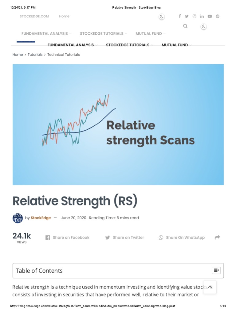 Relative Strength - StockEdge Blog | PDF | Stock Market Index ...