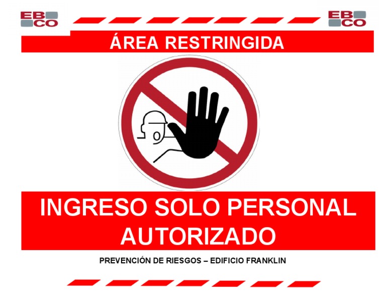 SEÑALETICA ÁREA RESTRINGIDA | PDF