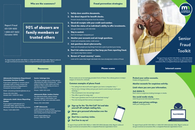 Minnesota Commerce Department Senior Fraud Toolkit | PDF | Fraud ...
