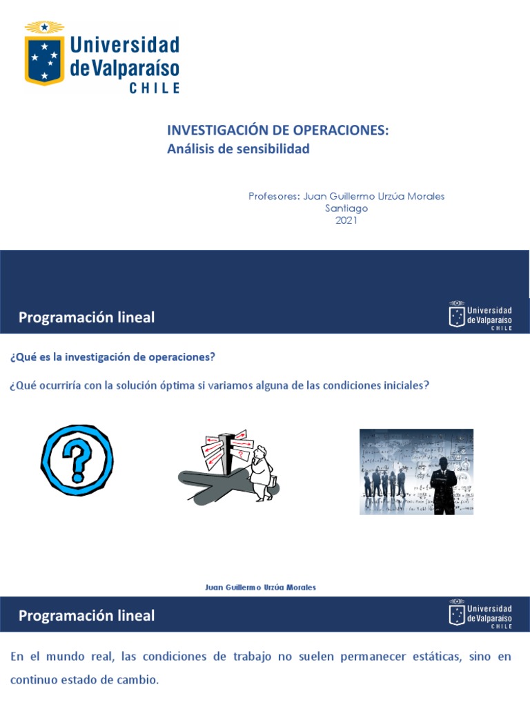 Análisis de Sensibilidad | PDF | Programación lineal | Matemáticas Aplicadas