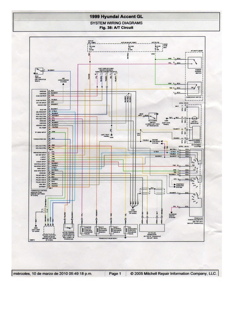Diagrama Electrico de Hyundai Accent | PDF