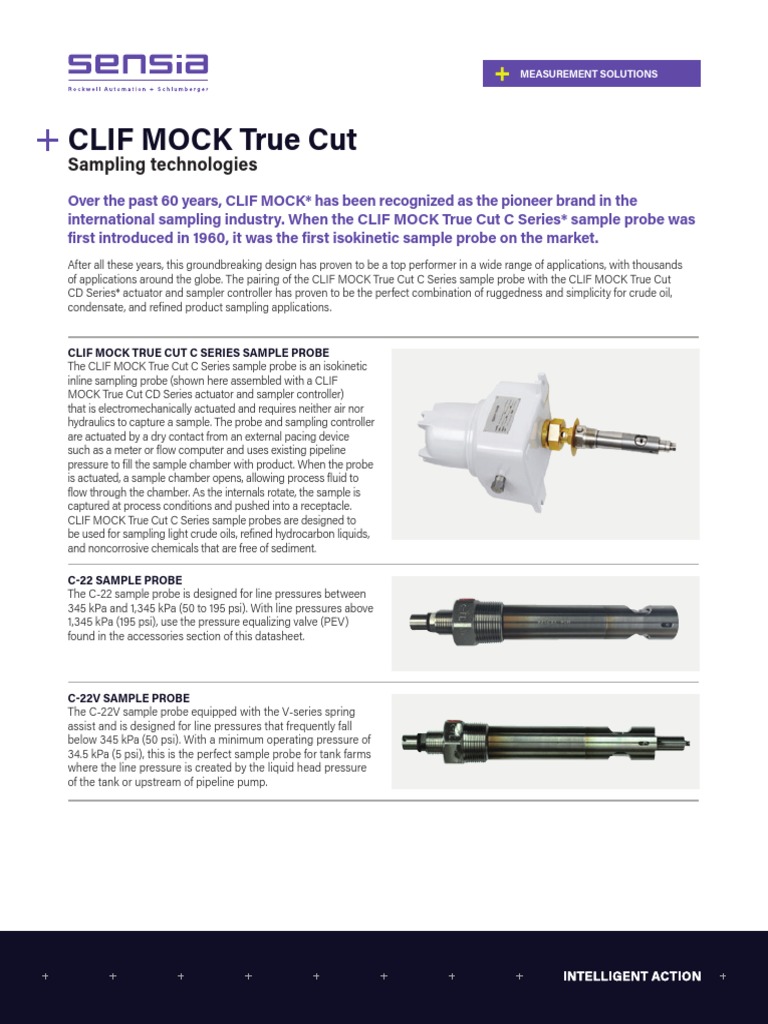 Clif Mock True Cut: Sampling Technologies | PDF | Viscosity | Pressure