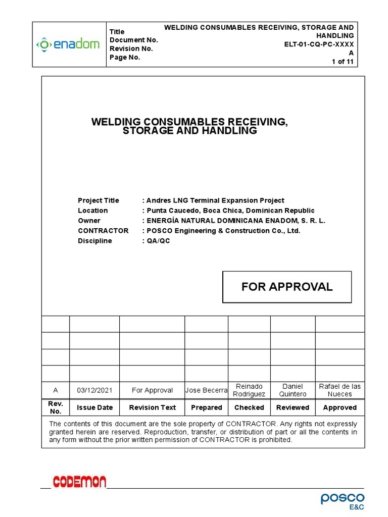 Welding Consumables Storage Guidelines | PDF | Welding | Construction