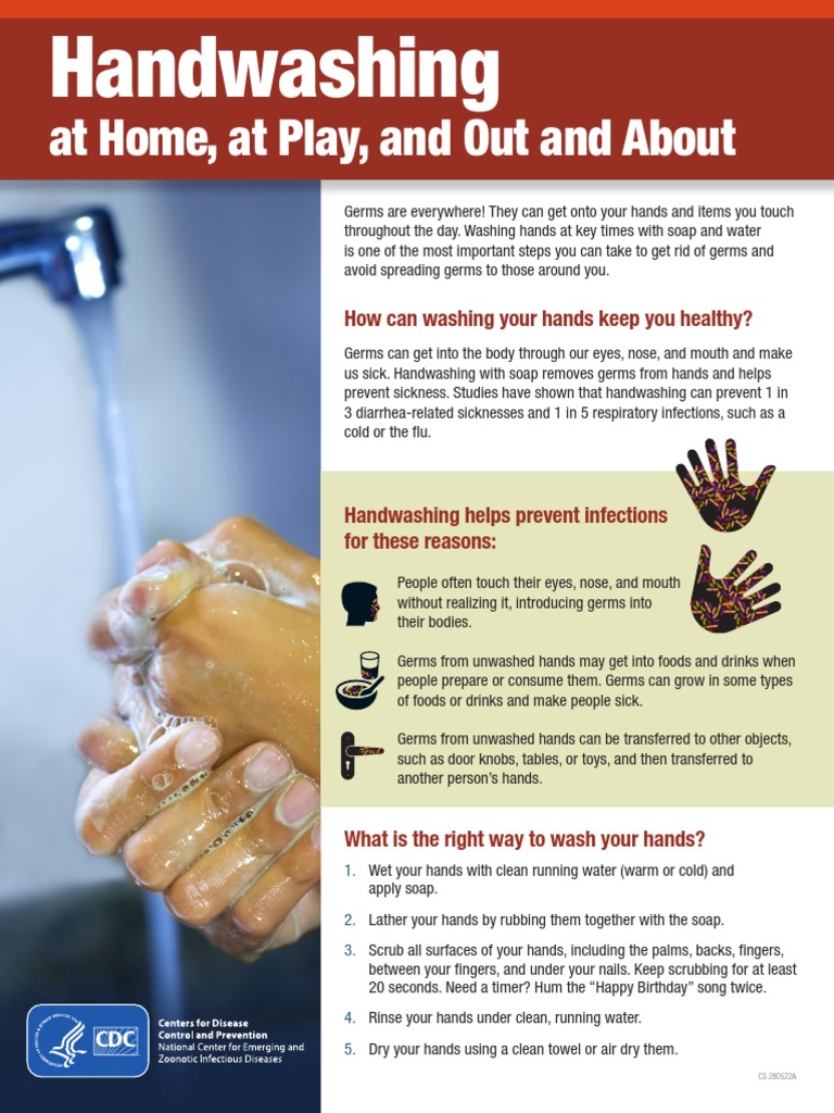 Handwashing Poster | PDF | Hand Washing | Public Health