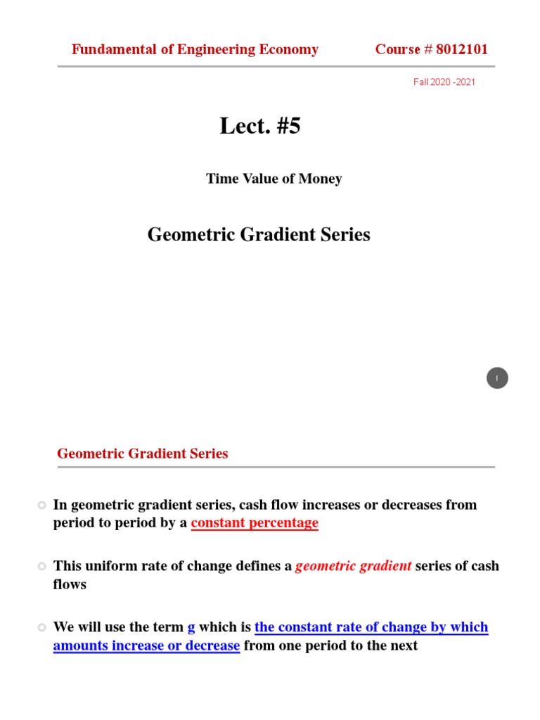 Engineering Economy Course Student 5 | PDF | Present Value | Time Value ...