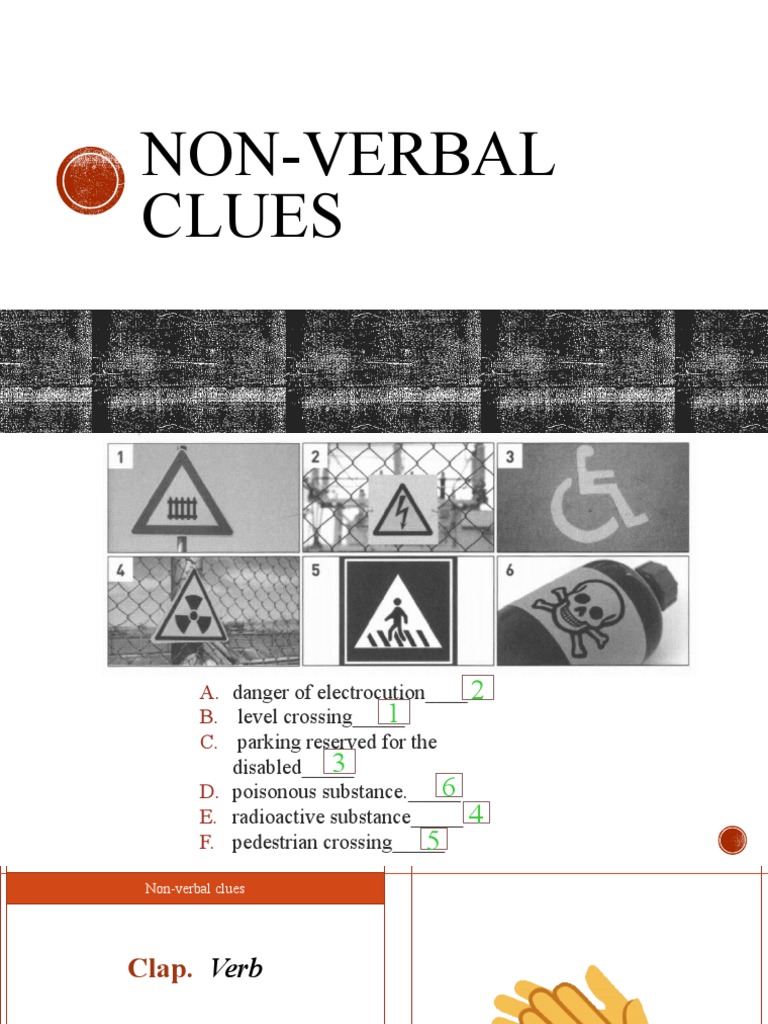NON Verbal Clues | PDF | Nonverbal Communication
