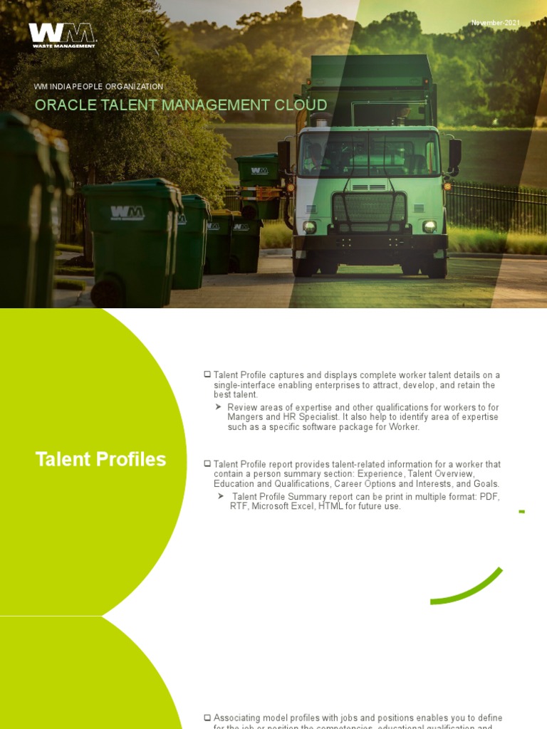 Oracle Talent Management Cloud | PDF | Goal | Databases Oracle Talent Management Cloud | PDF | Goal | Databases