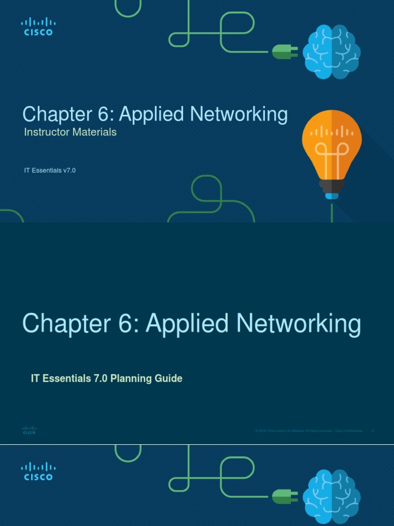 Chapter 6: Applied Networking: Instructor Materials | PDF | Computer Network | Ip Address