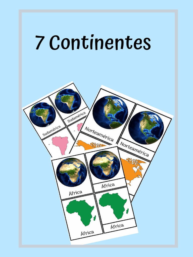 Historia y Geografia 7 Continentes Motenssori | PDF | Cognición ...