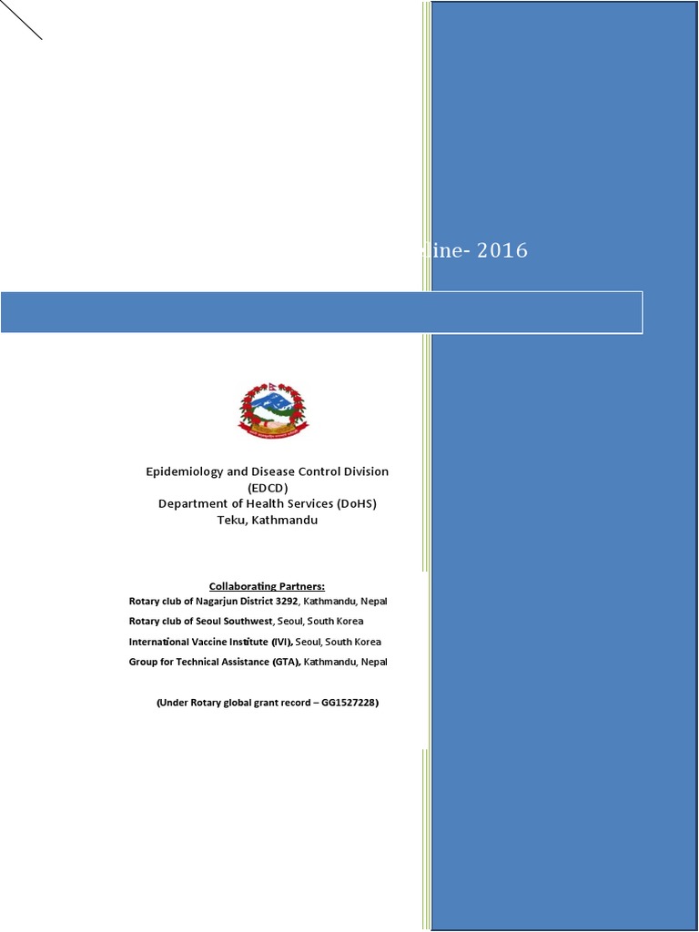 Rotary OCV Guideline | PDF | Cholera | Wash