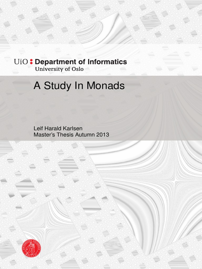 A Study in Monads | PDF | Functional Programming | Category Theory A Study in Monads | PDF | Functional Programming | Category Theory