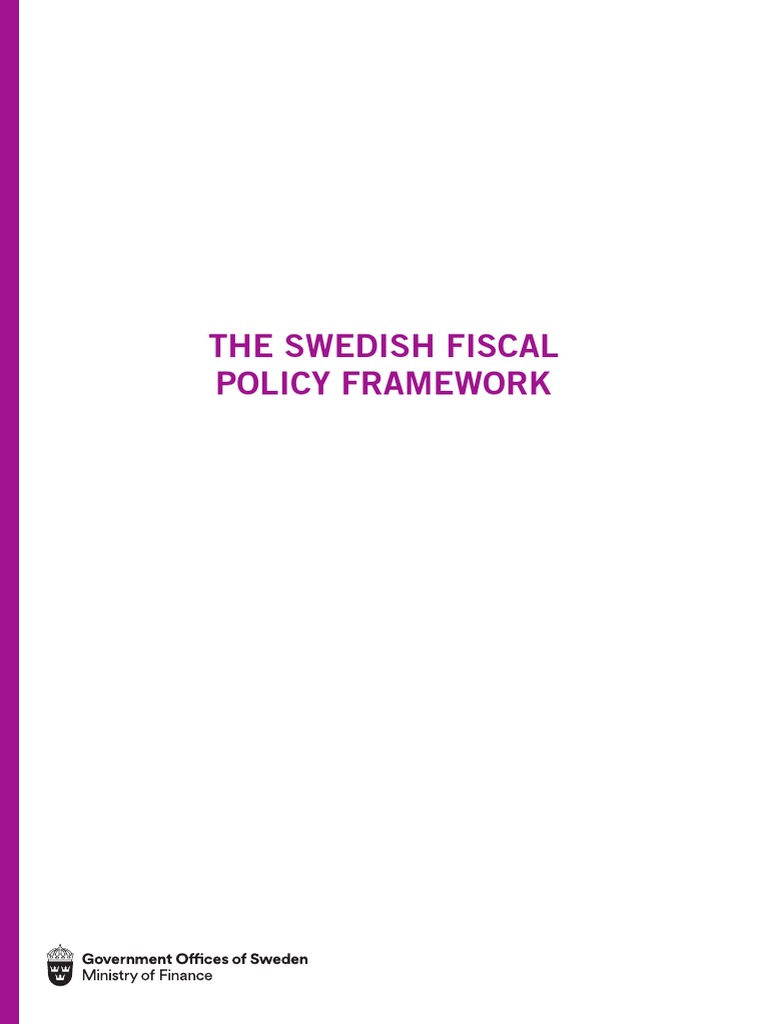 Swedish Fiscal Policy Framework Overview | PDF | Government | Fiscal Policy