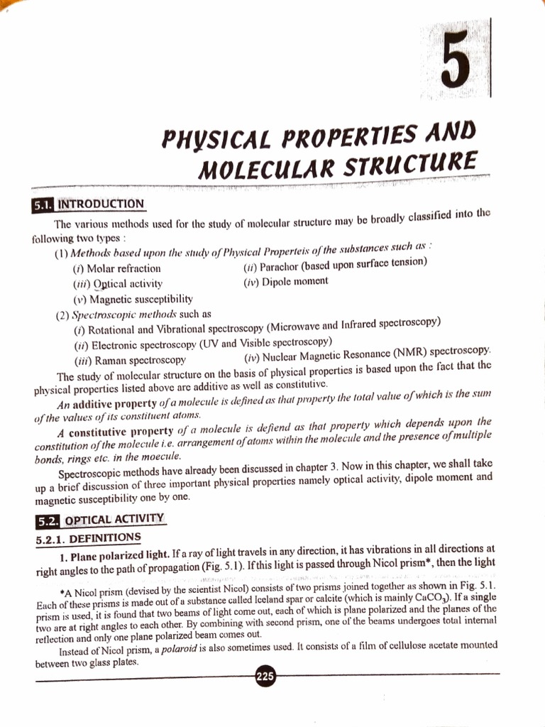 Physical Properties and Molecular Structure | PDF