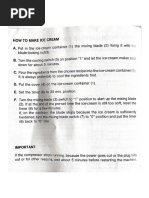 Simac Il Gelataio The Ice Cream Man Manual PDF | PDF