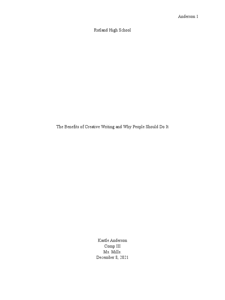 Endeavor Research Paper Final Draft | PDF | Empathy | Thought