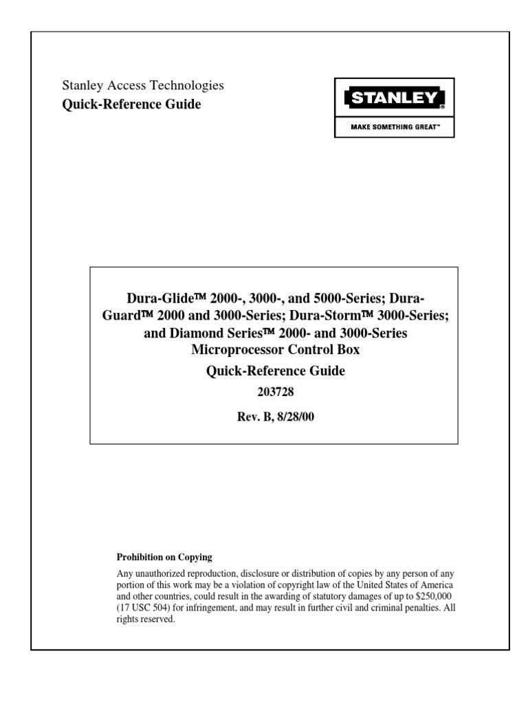 Stanley Model J Control Manual | PDF | Switch | Electric Motor