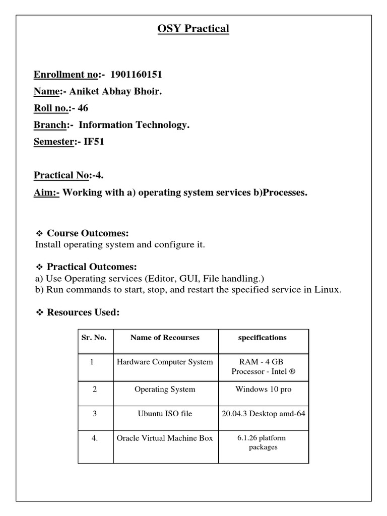 OSY Practical No.4 | PDF | Computer Data Storage | Operating System