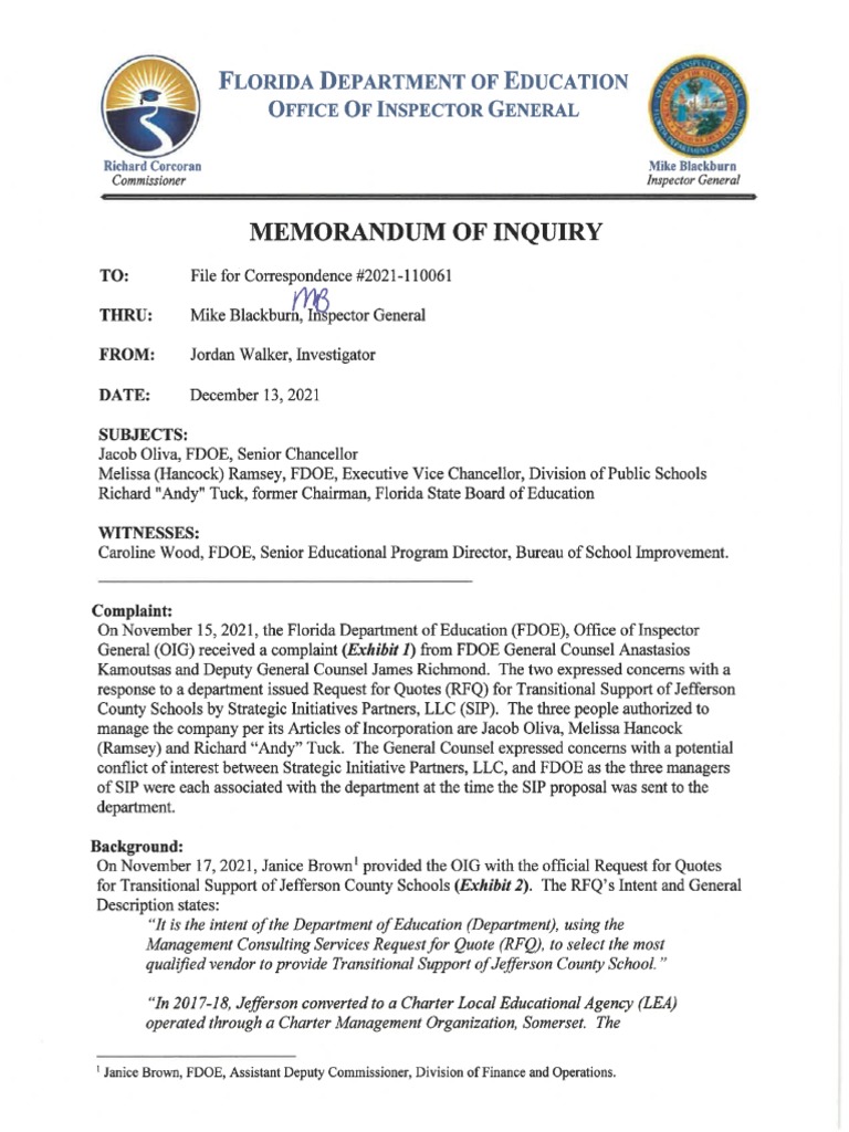 Inspector General Report | PDF | Government