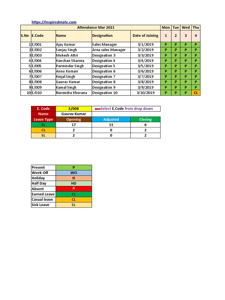 Attendance Sheet | PDF | Typographical Symbols | Symbols