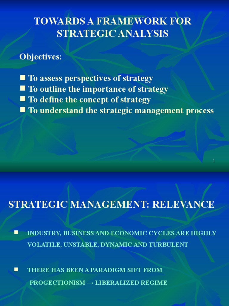 Strategic Management Framework | PDF | Strategic Management | Business
