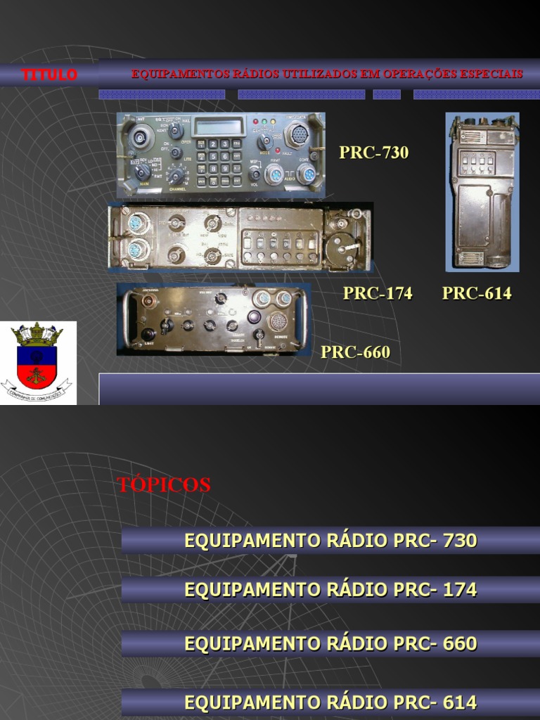 Equipamento Rádio PRC 730 | PDF | Rádio | Frequência