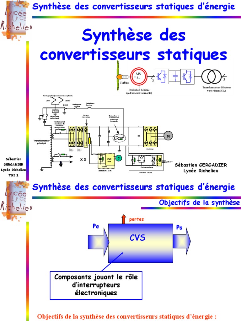 Synthèse des convertisseurs statiques | PDF | Électronique de puissance ...