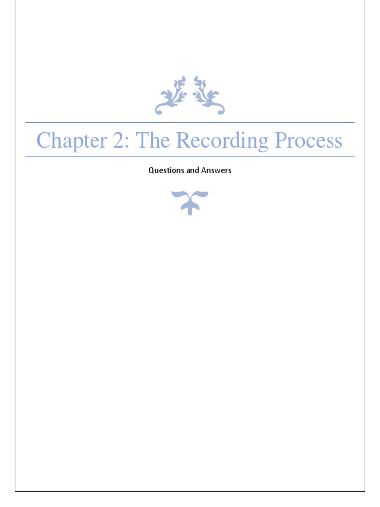 Chapter 2: The Recording Process: Questions and Answers | PDF | Debits And Credits | Liability ...