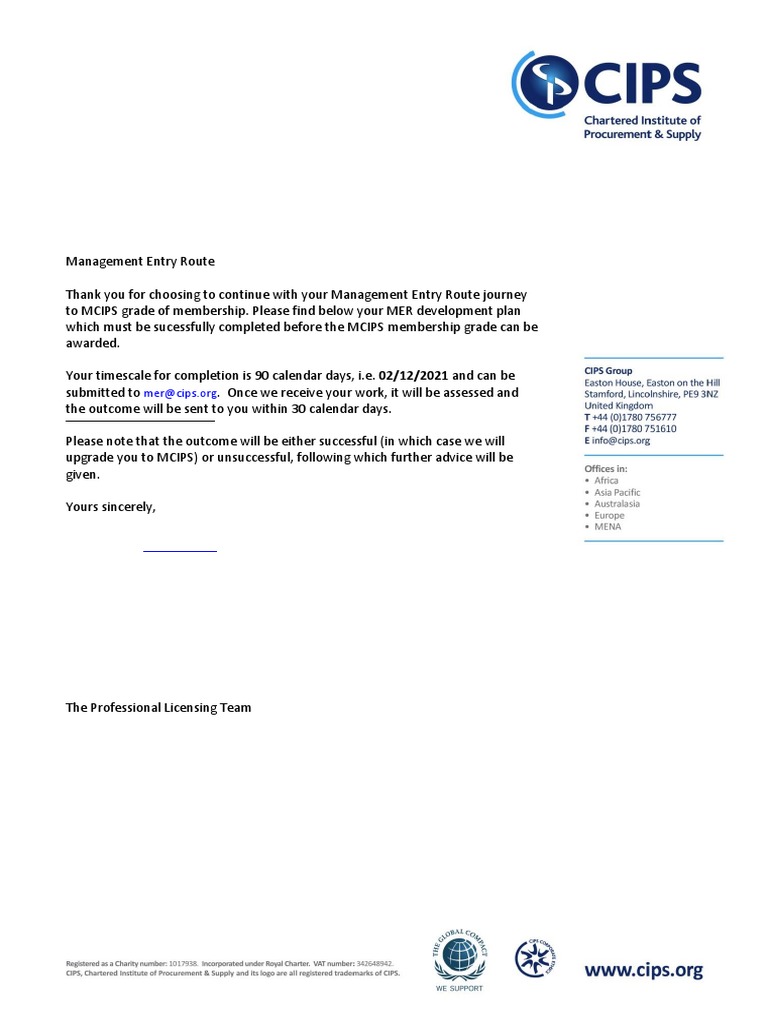 MER Plan Outline | Download Free PDF | Procurement | Supply Chain