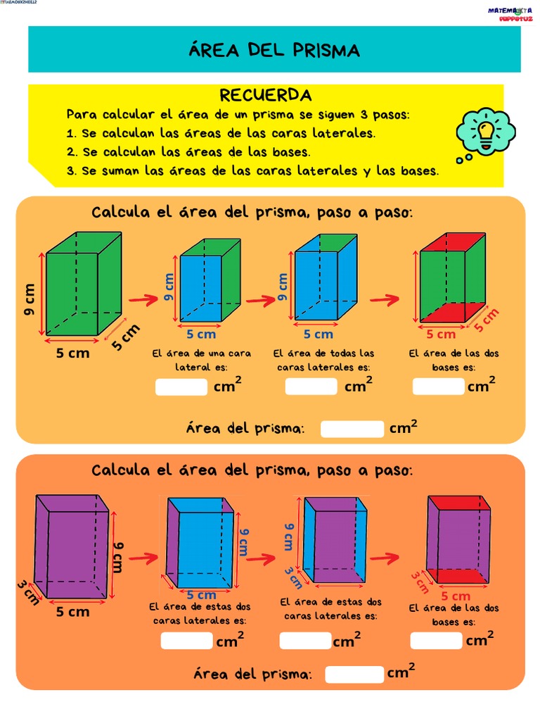 RESUELTO - Area Del Prisma | PDF