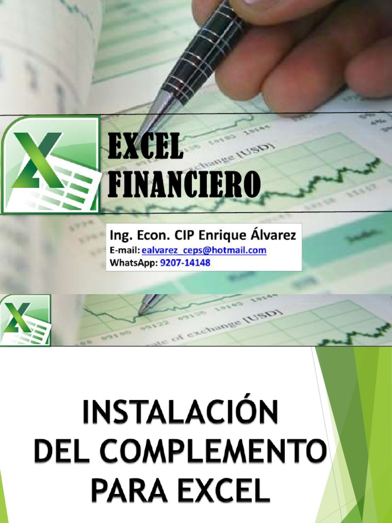 Clase 1 Virtual - Instalación Del Complemento para Excel | PDF