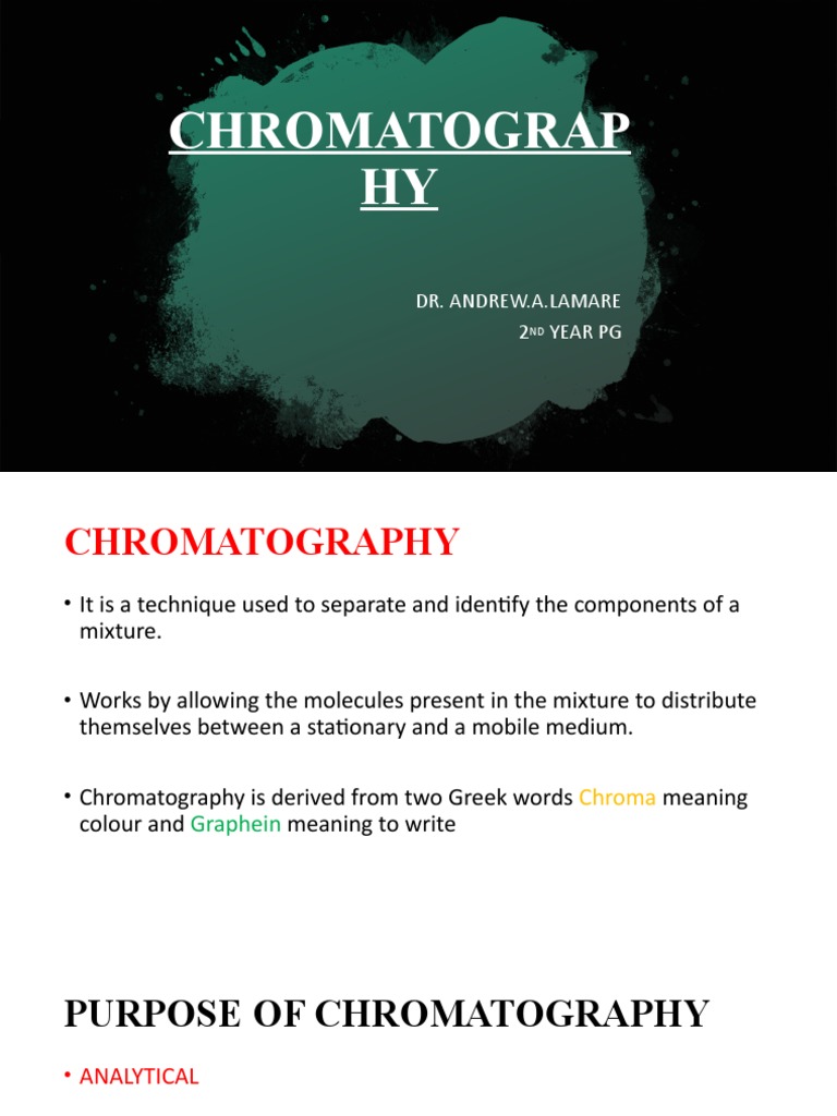 Chromatography | PDF | Chromatography | High Performance Liquid ...