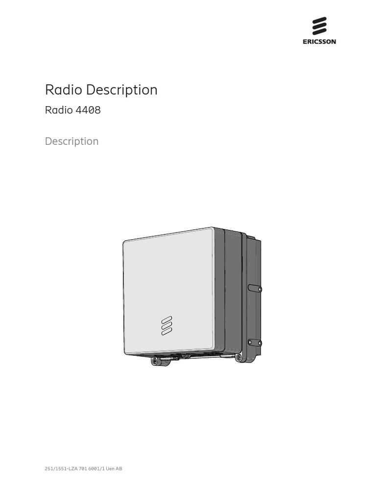 Radio 4408 Radio Descripion | PDF | Radio | Lte (Telecommunication)