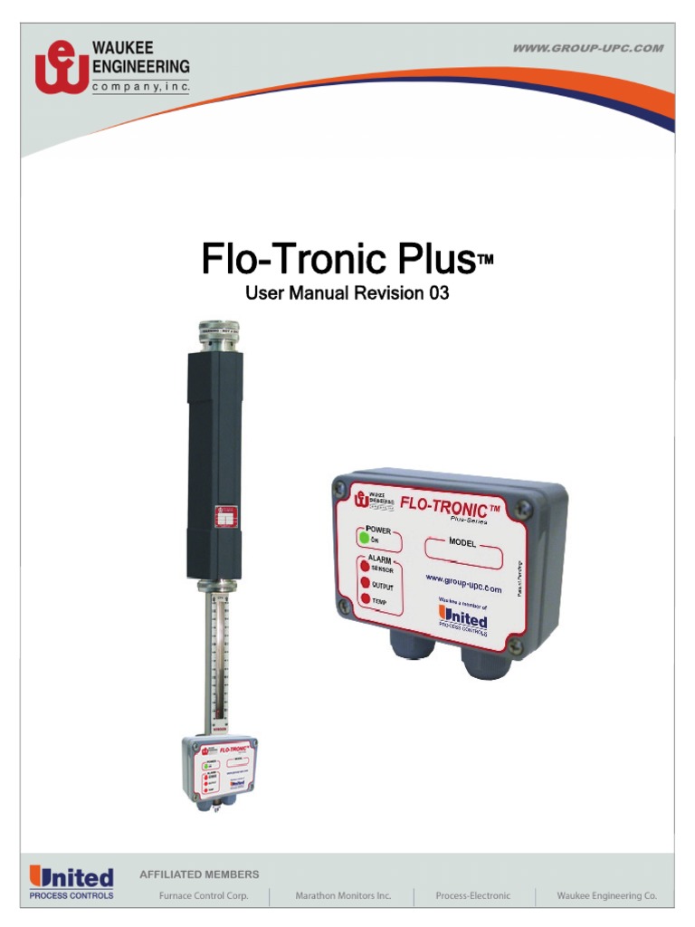 Flo-Tronic Plus: User Manual Revision 03 | PDF | Relay | Electrical Wiring