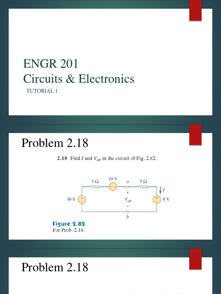 ENGR 201 - Tutorial 1 | PDF