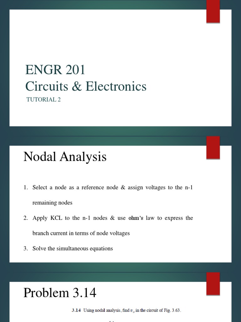 ENGR 201 - Tutorial 2 | PDF