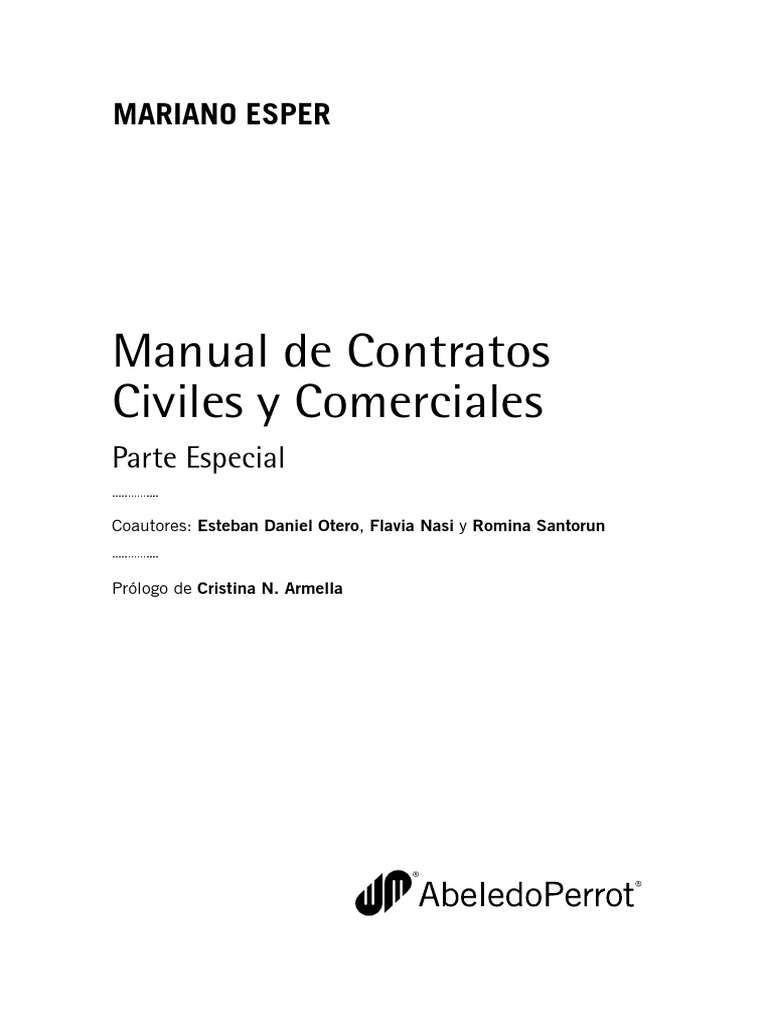 Manual de Contratos Civiles y Comerciales | PDF | Justicia | Crimen y violencia
