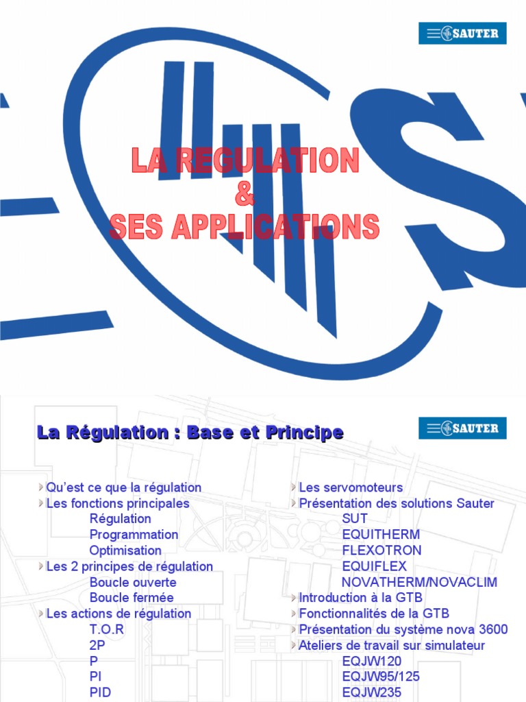 Introduction à la Régulation | PDF | Soupape | Automatisation