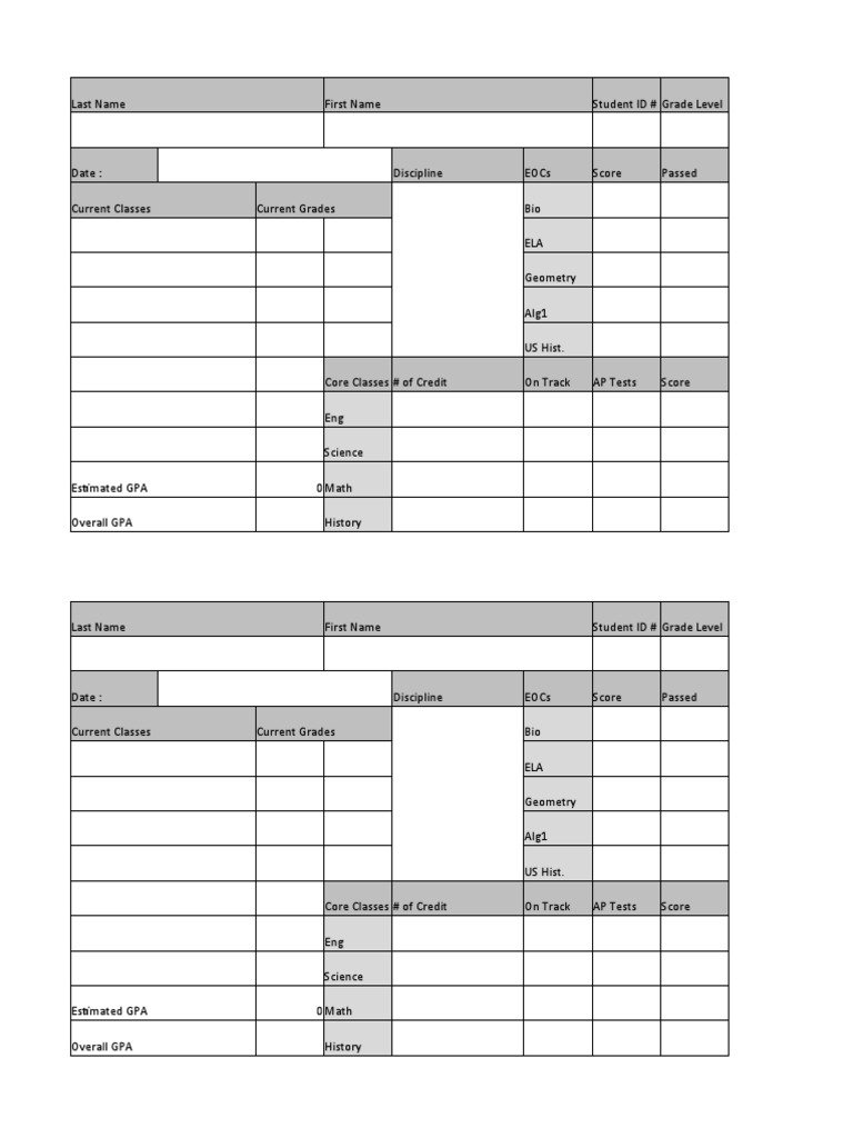 Student Data Chat Form | PDF