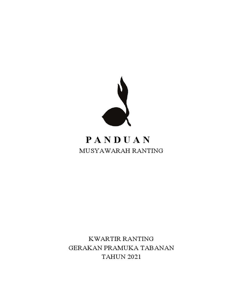 Panduan Musyawarah Ranting Pramuka Tabanan 2021 | PDF
