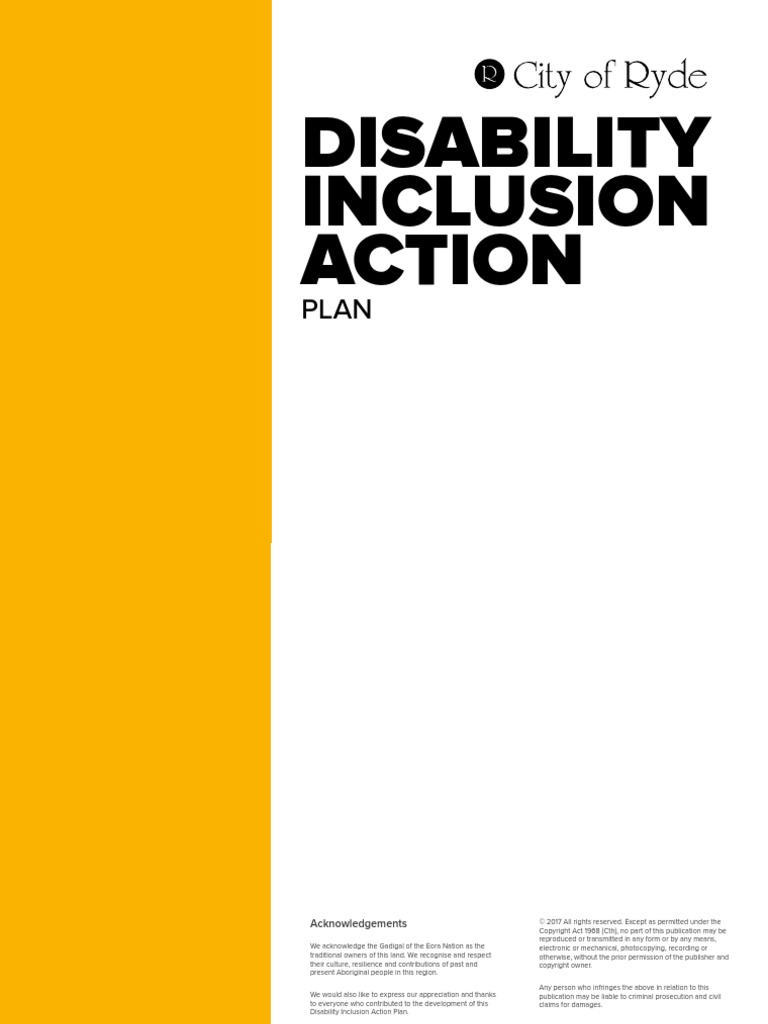 Diap Disability Inclusion Action Plan | Download Free PDF | Disability | Inclusion (Education)