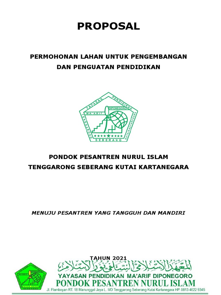 Proposal Pembebasan Lahan Nuris | PDF