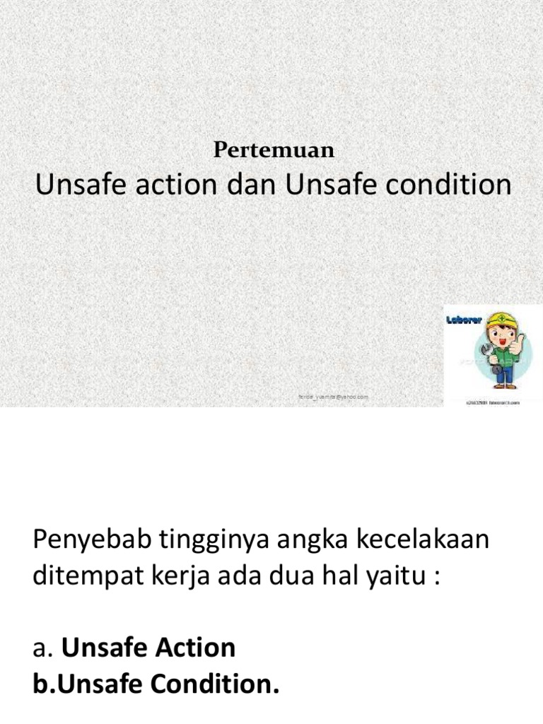 Unsafe Condition and Unsafe Action | PDF