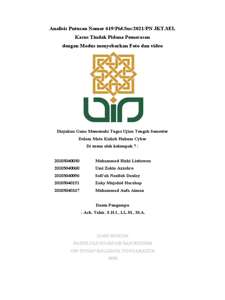 Pemerasan Melalui Media Sosial: Kasus Yudi | PDF