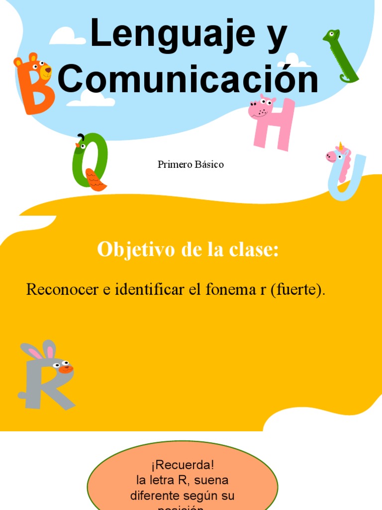 Letra R (Fuerte) | PDF | Artes del Lenguaje y Comunicación