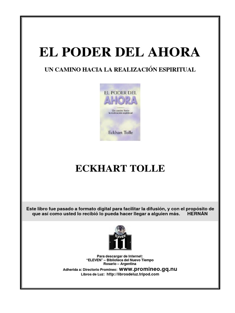 Tolle Eckhart-El Poder Del Ahora | PDF