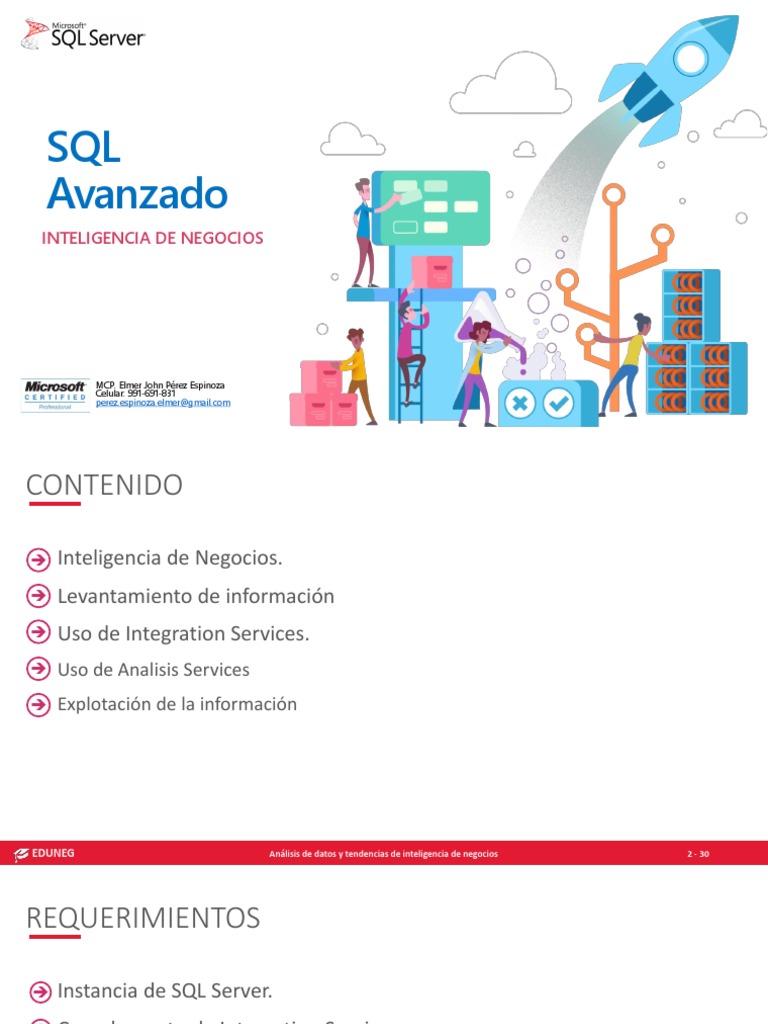 SQL Avanzado - BI | PDF | Inteligencia de negocios | Servidor SQL de Microsoft