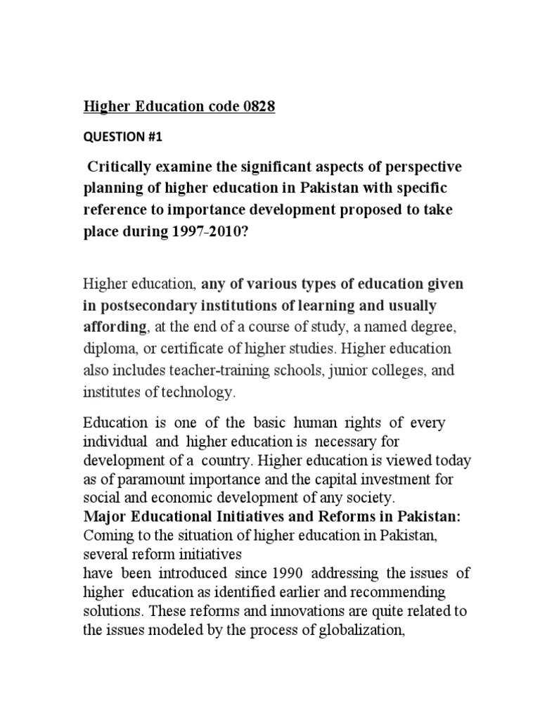 Higher Education Code 828 | PDF | Schools | University And College ...